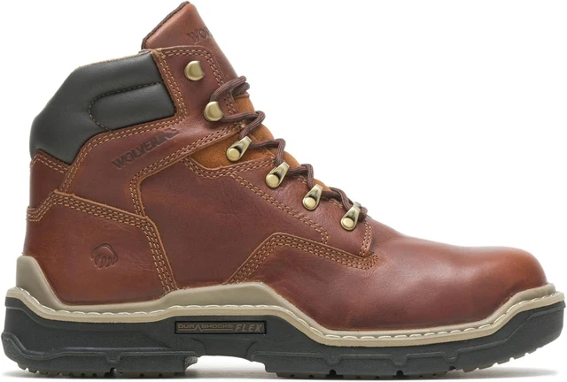 WOLVERINE MEN'S RAIDER DuraShocks 6IN Construction Boot 9, Peanut £196. ...