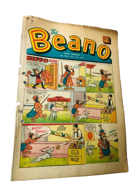 COMIC THE BEANO September 1968 Biffo the Bear Vintage ra £19.89 ...