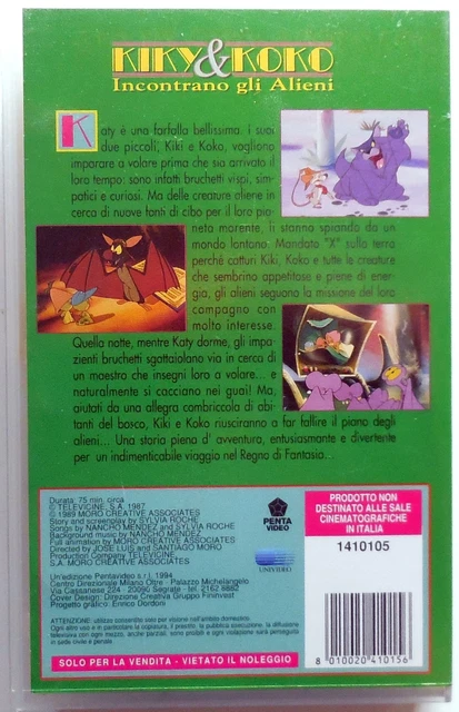 VHS FILM D'ANIMAZIONE Bim Bum Bam Video Kiky & Koko Incontrano Gli ...