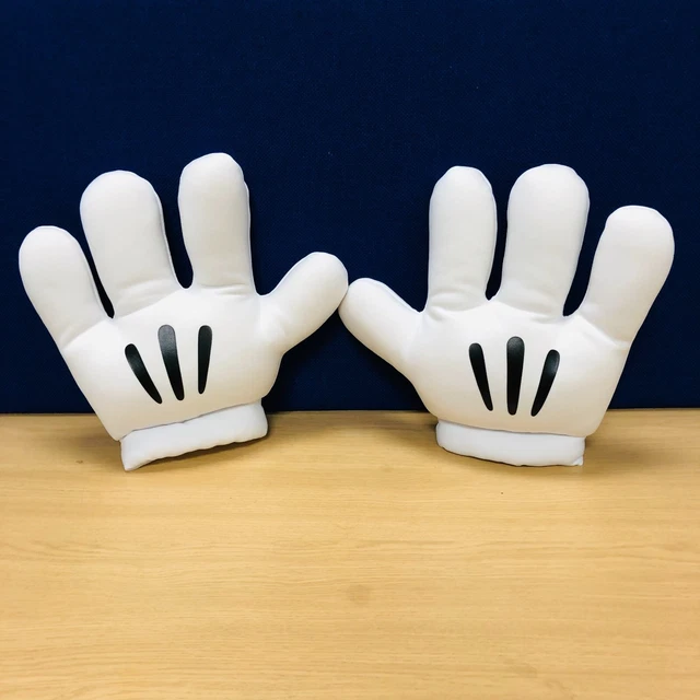 WALT DISNEY WORLD Original Mickey Mouse White Hands Large Gloves Mitts ...