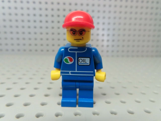 LEGO FIGURE CITY Man Octan Oil Mechanic Red Cap Oct067 4433 £2.36 ...