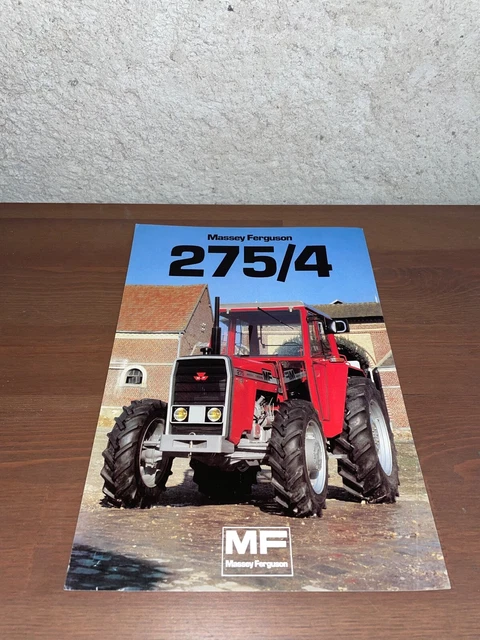 BROCHURE PROSPEKT PROSPECTUS TRACTEUR MASSEY FERGUSON 275 tractor-traktor-someca EUR 9,99 ...
