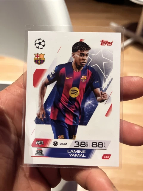TOPPS MATCH ATTAX Champions League 25/26 Lamine Yamal Nr. 113 FC ...
