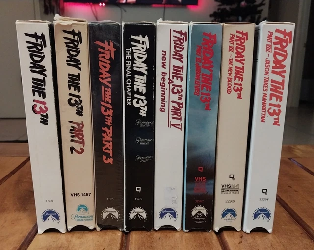 FRIDAY THE 13TH VHS Collection Lot ( 1 - 8) NO MOLD £138.14 - PicClick UK