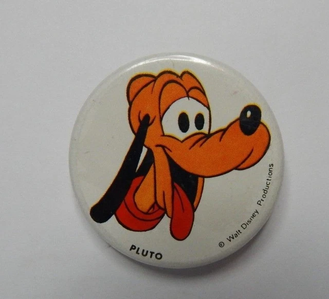 VINTAGE WALT DISNEY Pluto Pin Badge 3.7 cm £6.87 - PicClick UK