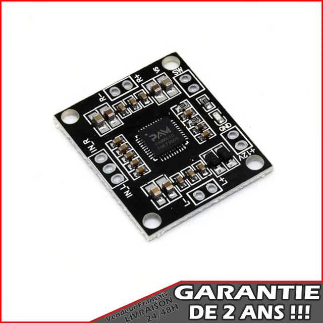 MODULE PAM8610 2X15W AMPLIFICATEUR AUDIO STEREO BOARD ARDUINO RASPBERRY ...