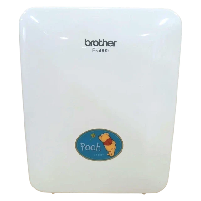 BROTHER P-5000 EMBROIDERY Machine, White, Winnie the Pooh Design ...