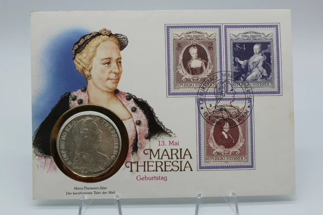 PRAGER: ÖSTERREICH, NUMISBRIEF, Maria Theresia Taler Geburtstag 13. Mai ...