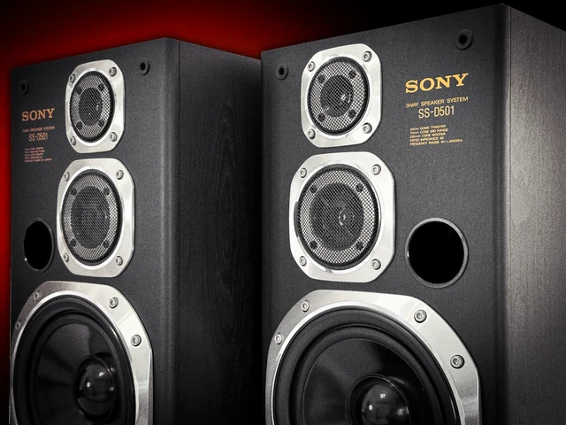 SONY SS-D501 🌈RARE🌈 Premium Vintage Stereo Bookshelf Speakers $3,441.62 ...