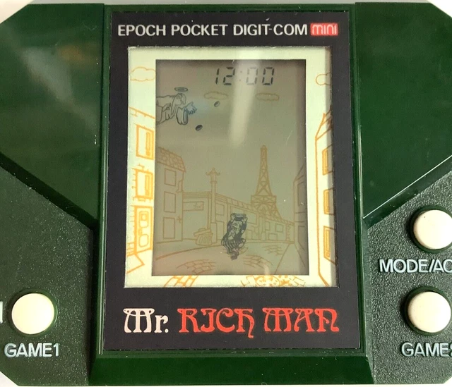 VINTAGE 1982 EPOCH - Mr. RICH MAN - LCD Game (Very Good Condition) £40. ...