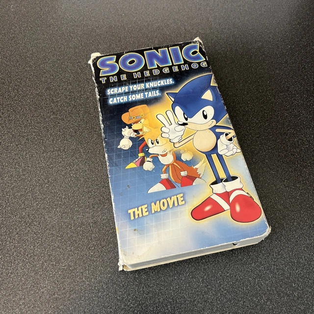 SONIC THE HEDGEHOG: The Movie VHS Tape 1999 English Dubbed Animated ...