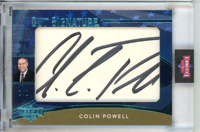 2024 DECISION PREMIUM Cut Signature Edition Colin Powell Autograph - 1/ ...
