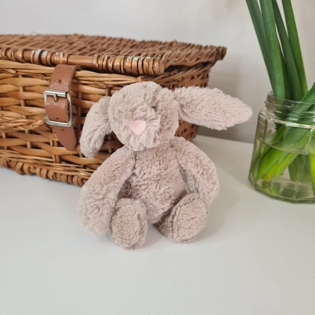 JELLYCAT TINY BABY Beige Bashful Bunny - Baby Bunny Rabbit Brown 5 ...