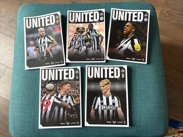 5 X NEWCASTLE United Programmes 2023/24 Season £10.00 - PicClick UK