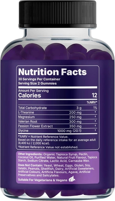 SLEEP GUMMIES 60 Natural 30 Day Supply Berry Flavoured £25.29 - PicClick UK