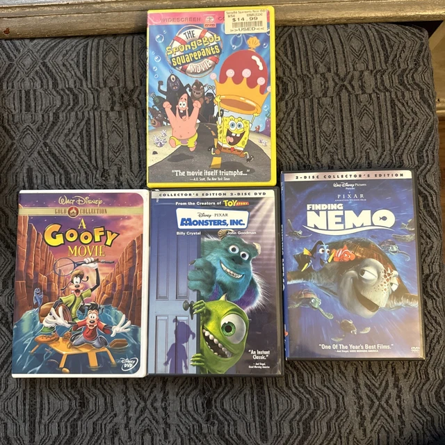 DVD LOT-DISNEY A Goofy Movie, Monsters Inc & Finding Nemo + The ...