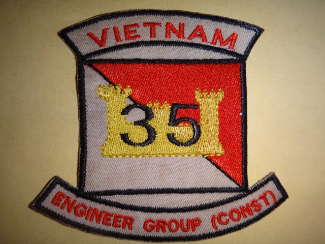 VIETNAM WAR PATCH US Army 35th ENGINEER GROUP (Construction) Circa 1965 ...