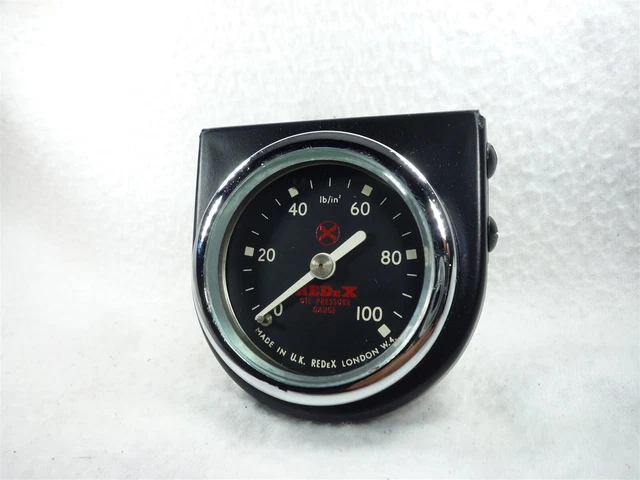 REDEX OIL PRESSURE GAUGE classic ford vintage austin morris riley ...