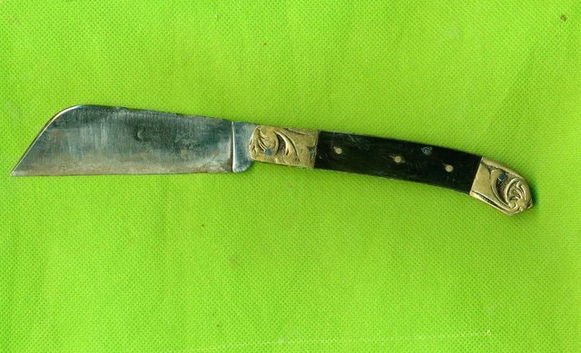 ANCIEN COUTEAU PLIANT Veritable Brossard Corne Et Laiton EUR 36,50 ...