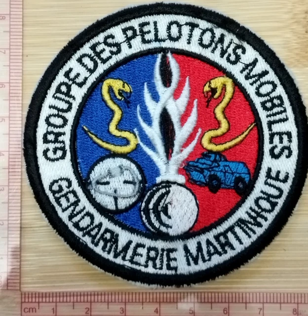 ECUSSON POLICE GENDARMERIE Patch Martinique 972 Gpm Egm Mobile Peloton ...
