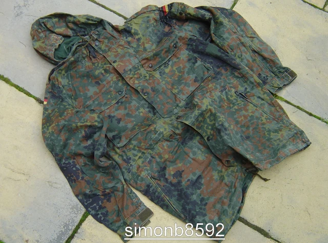 GERMAN ARMY SURPLUS Issue Flecktarn Camouflage Combat Parka, Hooded ...