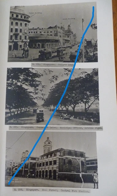 C1940 WW2 ISTD Photograph Singapore Collyer Quay Hill street Police ...