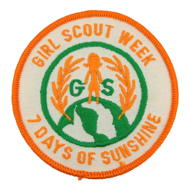 VTG GIRL SCOUT Week GS 7 Days Of Sunshine Patch Unused $5.98 - PicClick
