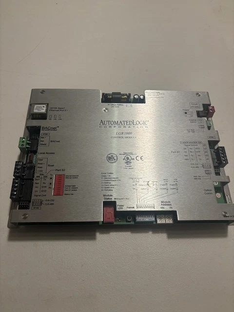 AUTOMATED LOGIC LGR1000 Router/Control Module High-Speed BACnet Routing ...