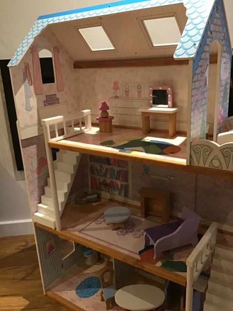 LARGE 3 STOREY Wooden House - for Barbie type dolls £5.44 - PicClick UK