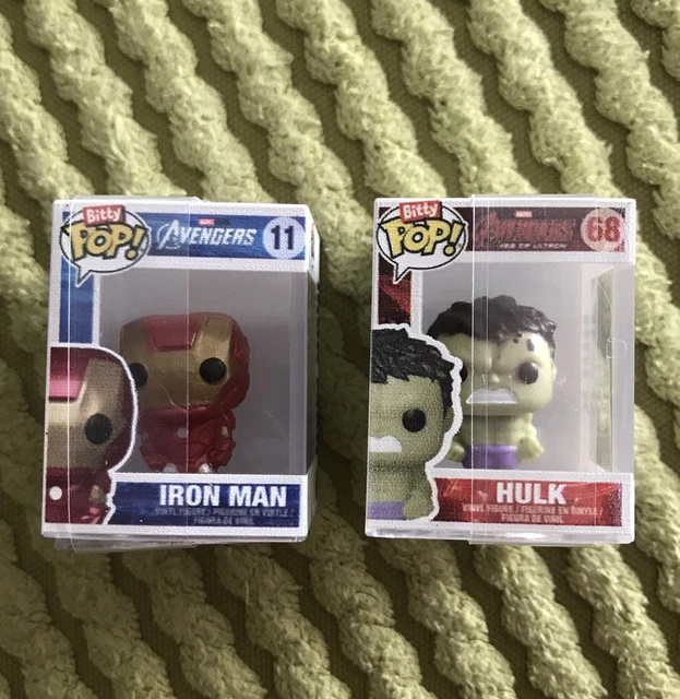 DISNEY AVENGERS THE Infinity Saga Bitty Pop Hulk & Iron Man Funko Mini ...