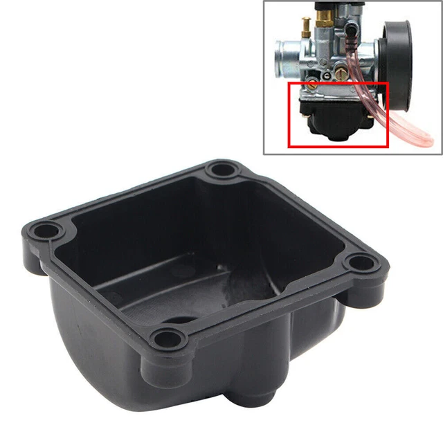MOTORCYCLE BLACK TRANSPARENT Carburetor Float Bowl Chamber for PHBG ...