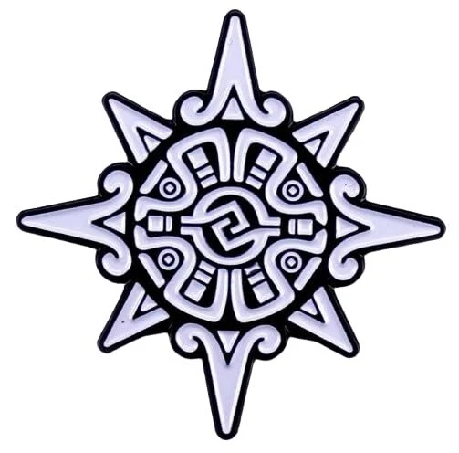 AZTEC SUN SYMBOL Solar Disk Mexica Cosmology Native American South ...