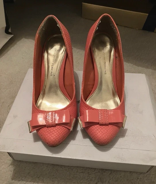 DOROTHY PERKINS CORAL Court Shoes Size 5 £5.35 - PicClick UK