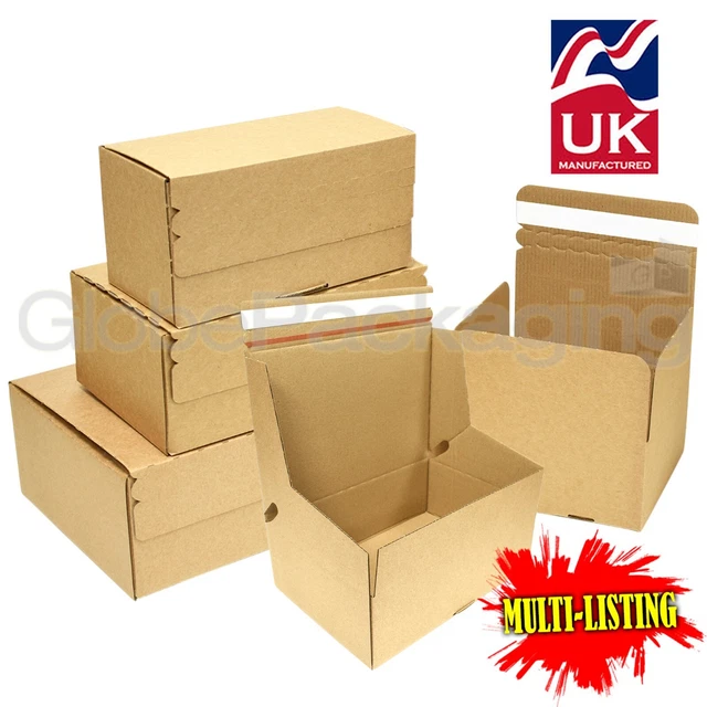 E-COMMERCE CRASH LOCK Boxes With Peel & Seal And Rippa Strips - Pack With Ease £6.98 - PicClick UK
