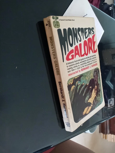 MONSTERS GALORE BERNHARDT J. Hurwood Fawcett Gold Medal paperback 1965 ...