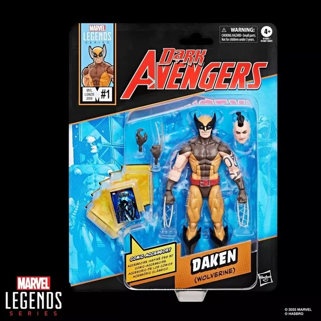 FIGURINE DAKEN (WOLVERINE) Dark Avengers 15 cm Marvel Legends Comics ...
