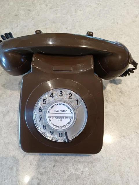 VINTAGE/RETRO RARE BROWN BT telephone ,good condition great display ...