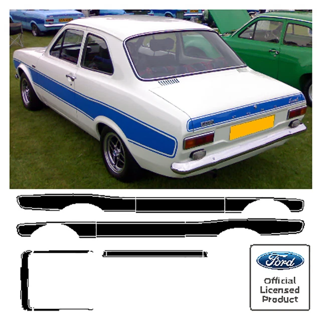FORD ESCORT MK1 RS2000 Stripe Kit Decals Stickers RS 2K AVO Stripes RS ...