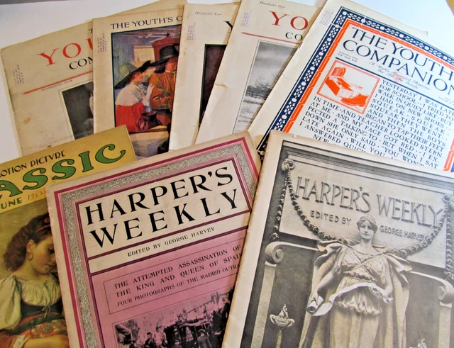 VINTAGE MAGAZINES 1900S-1920S Harper's Motion Pictures Classics Youth ...
