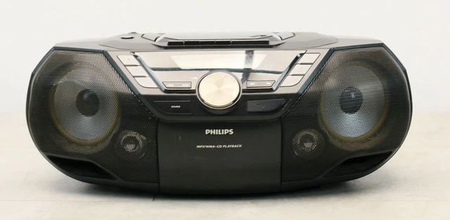 PHILIPS AZ787 /12 Boombox CD Soundmachine mit Kassette, Radio und USB ...
