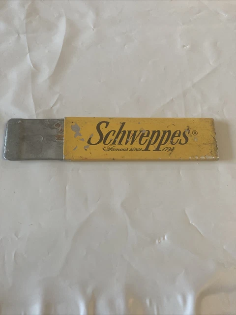 VINTAGE SCHWEPPES SODA Advertising Box Cutter , Pacific Handy Cutter El ...