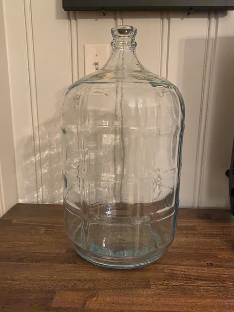 VINTAGE CRISA 5 Gallon Glass Water Wine Bottle Jug Carboy Made In ...