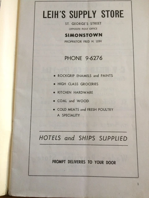 MUNICIPAL AND ROYAL Naval Regatta Brochure. Simon's Town 1950. £12.94 ...