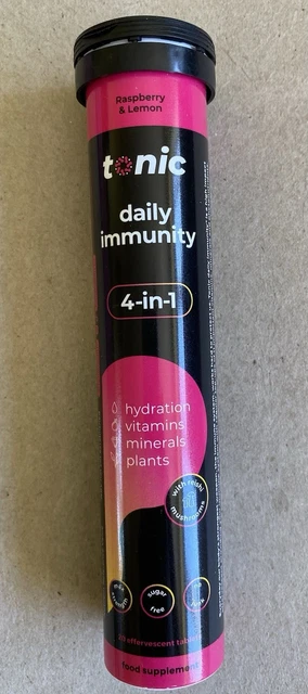 TONIC HEALTH DAILY Immunity Tablets - 4-in-1 Effervescent Multivitamins ...