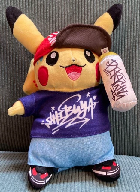 POKEMON CENTER SHIBUYA Limited Pikachu Graffiti Artist Style Plush No ...