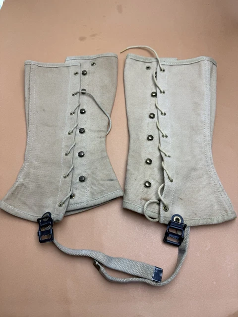 WWII GREGORY + Read Military Canvas Leggings Leg Calf Guards -1942 ...