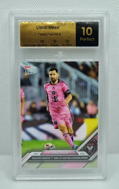 LIONEL MESSI 2024 Topps Now MLS Inter Miami #1 MTG Grade 10 Gem Mint not PSA EUR 29,99 - PicClick FR