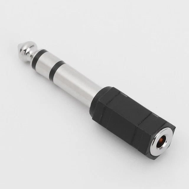 STEREO HEADPHONE PLUG Earphone Cable Adapter Microphone Jack Male To ...