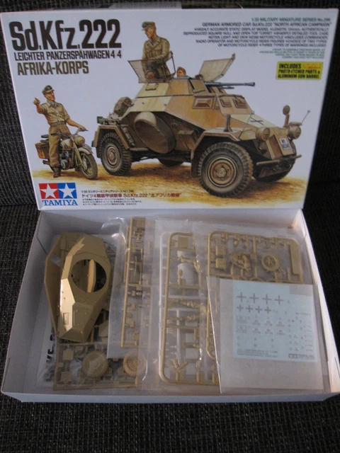 SD.KFZ 222 LEICHTER Panzerspähwagen (4x4) Afrika Korps von Tamiya ...