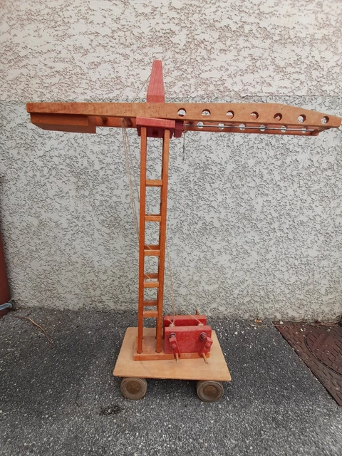 GRUE EN BOIS Dejou années 40 50 jouet ancien EUR 50,00 - PicClick FR